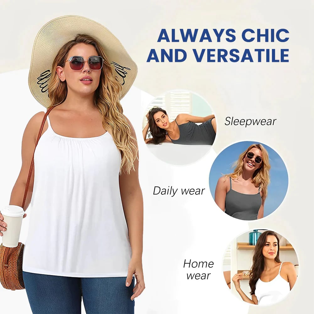 💓Loose-fitting Tank Top With Built-in Bra – saviving