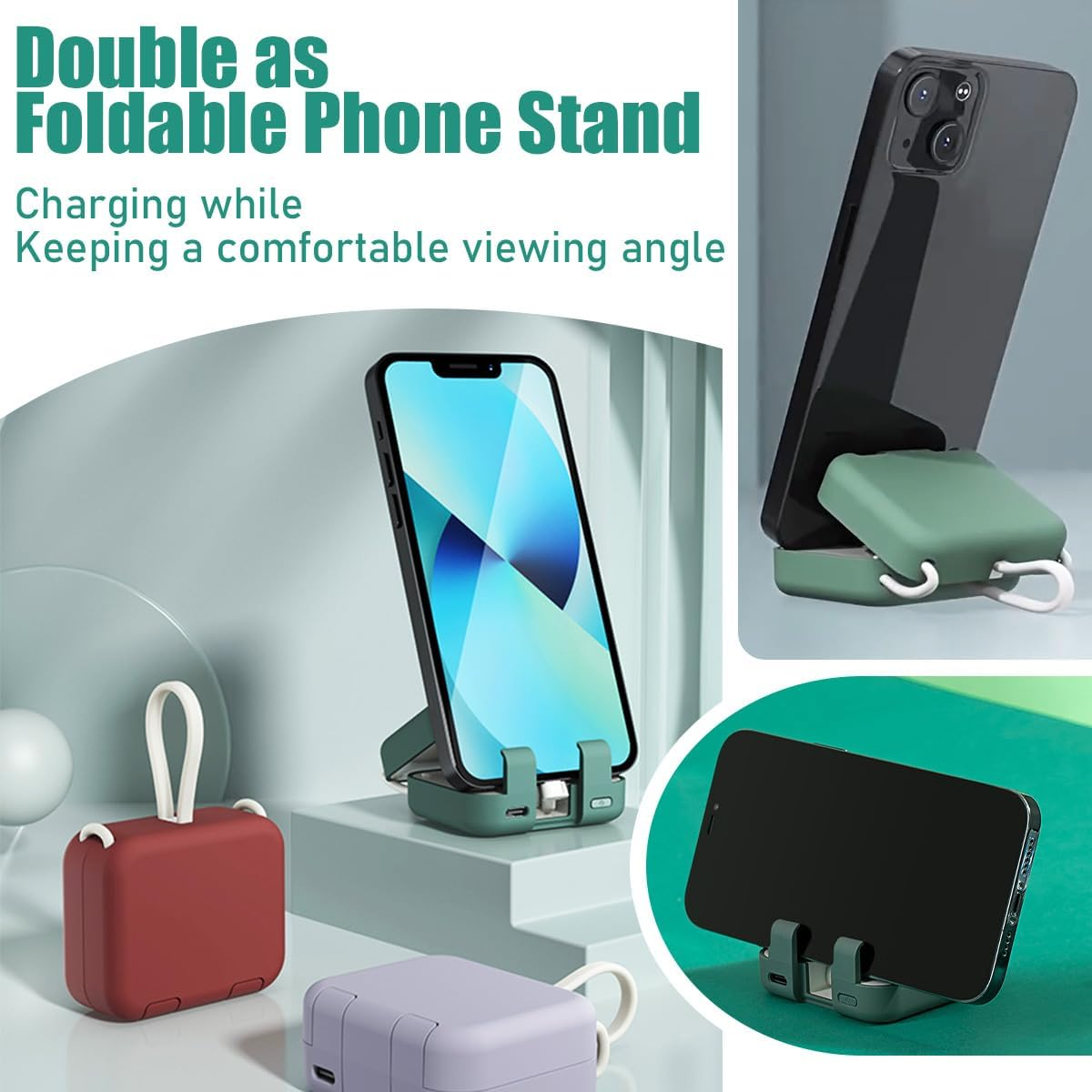 🎉Hot Sale 49% OFF🎁Portable Wireless Charging Treasure Mobile Phone Hol ...